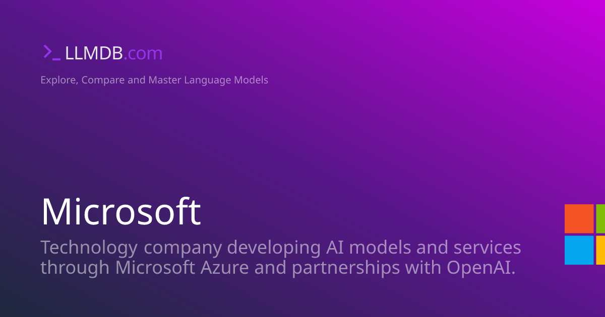 Microsoft - LLM Model Provider