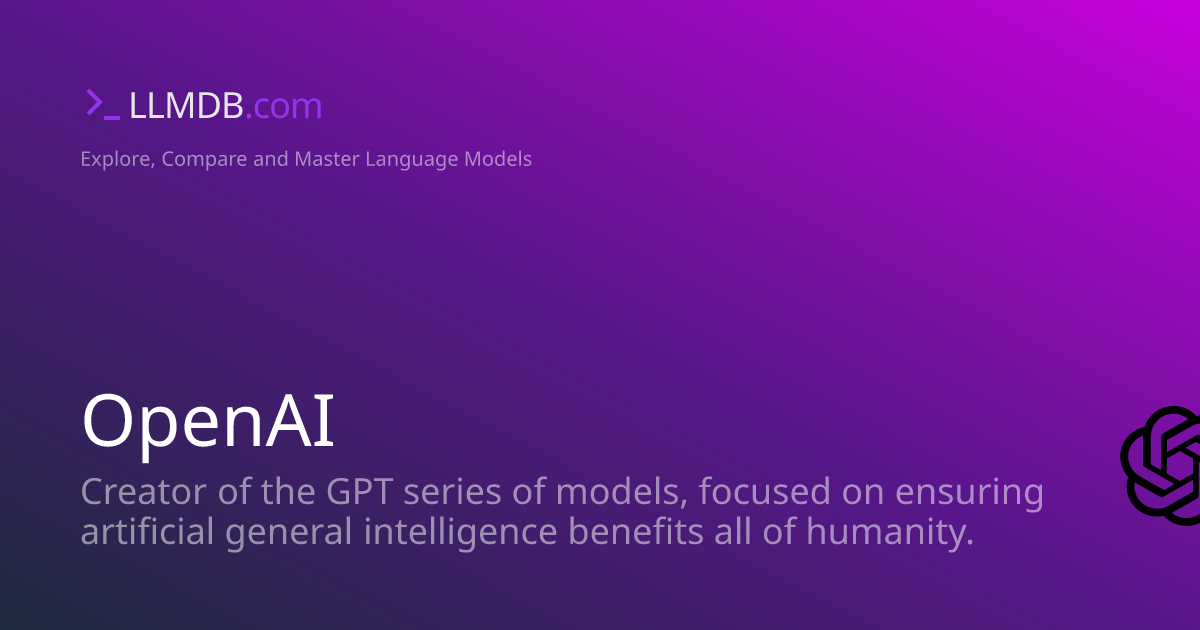 OpenAI - LLM Model Provider