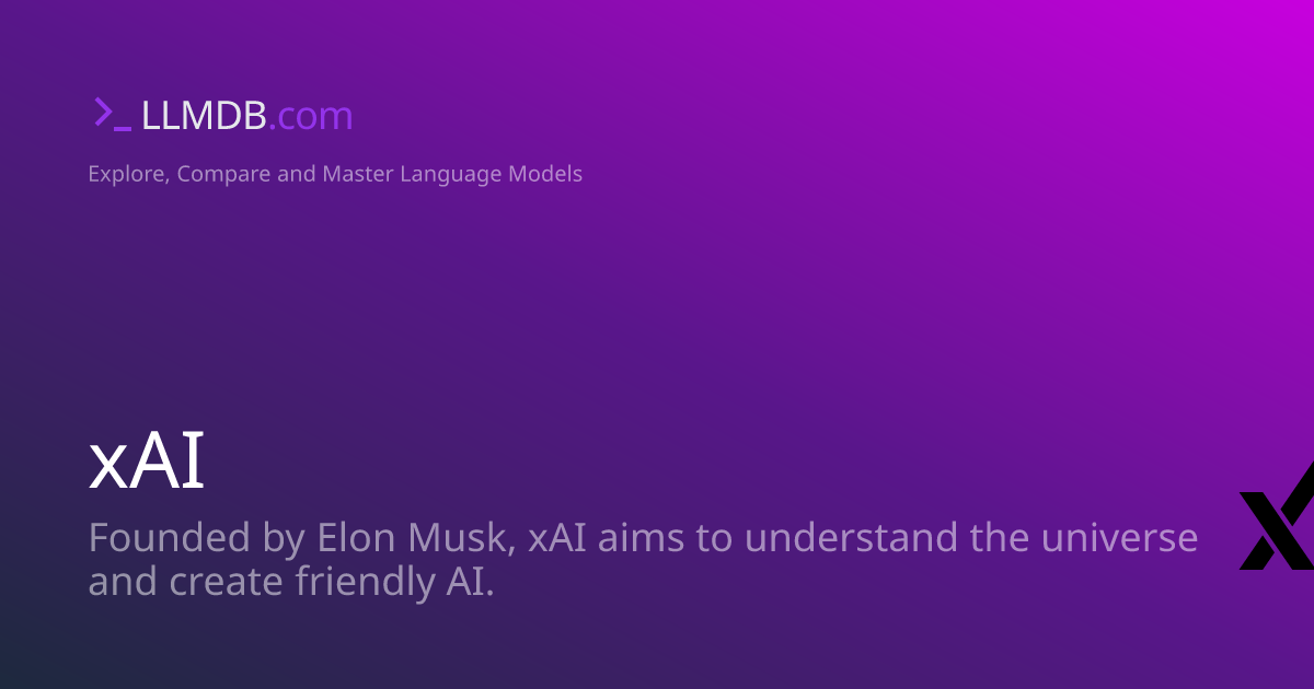 xAI - LLM Model Provider